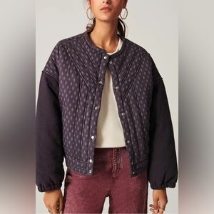 ba&sh | Jackets & Coats | Nwt 36 Bash Guy Quilted Cotton Jacket Bomber ...